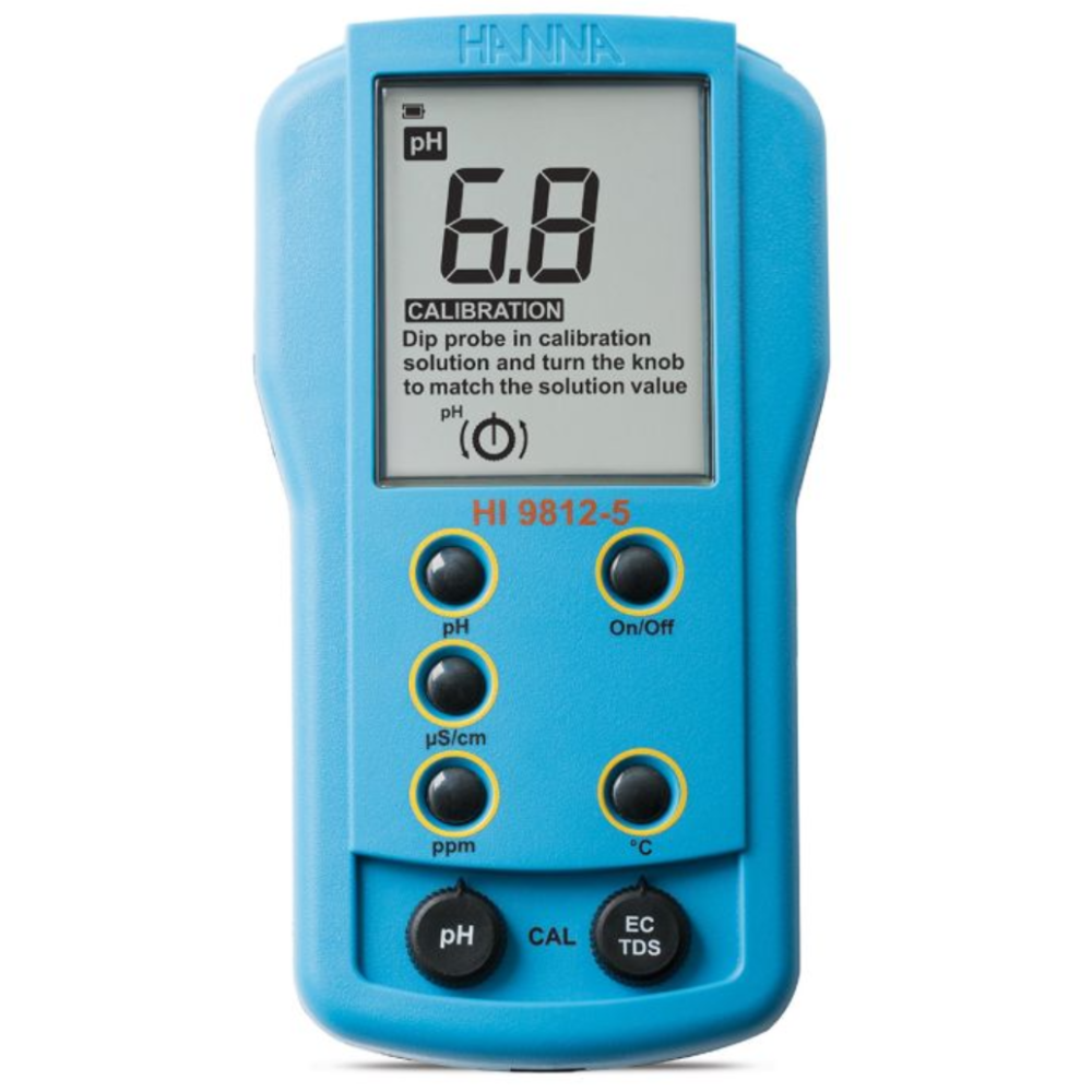 Hanna Instruments HI9812-51 Portable pH/EC/TDS/Temp Meter | Canada Grow ...