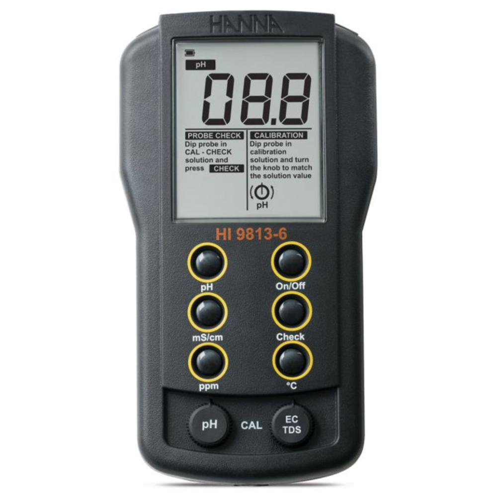 Hanna Instruments HI9813-61 Portable pH/EC/TDS/Temp Meter | Canada Grow ...
