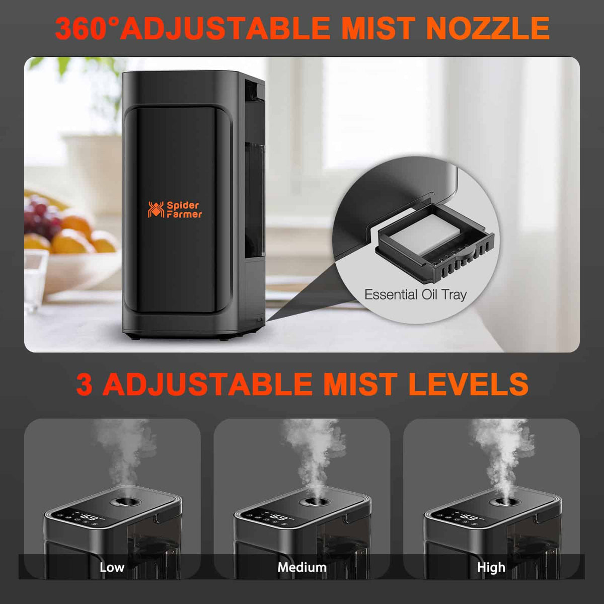 Spider Farmer® Cool Mist Humidifier for Plants